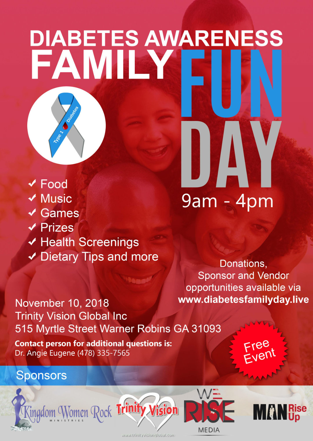 Diabetes Awareness Family Fun Day - Trinity Vision Global